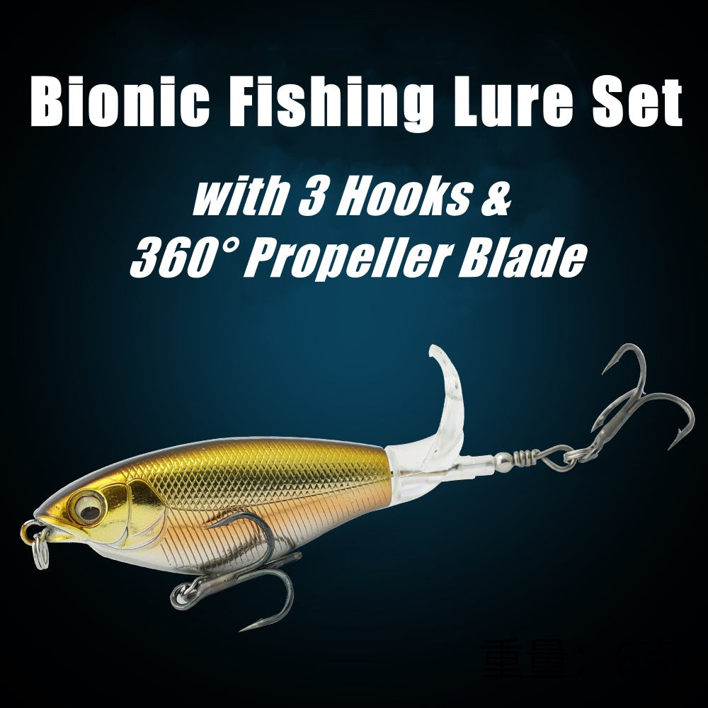 Bionic Fishing Lure Set with 3 Hooks & 360° Propeller Blade – yearoneis